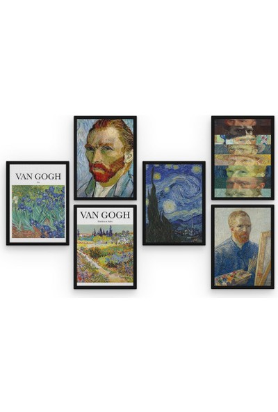 Van Gogh 6 Parça Mdf TABLOGMZ463