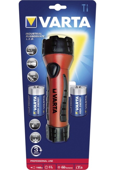 Varta Kırmızı El Feneri