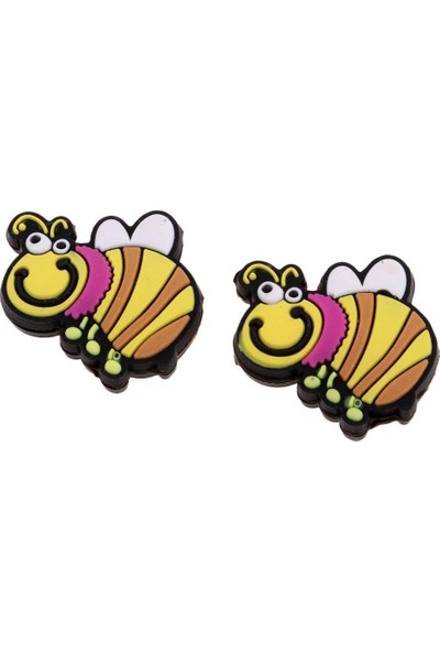 2 Adet Silikon Tenis Raket Damper Amortisör Tenis Raket Sarı Arı Için