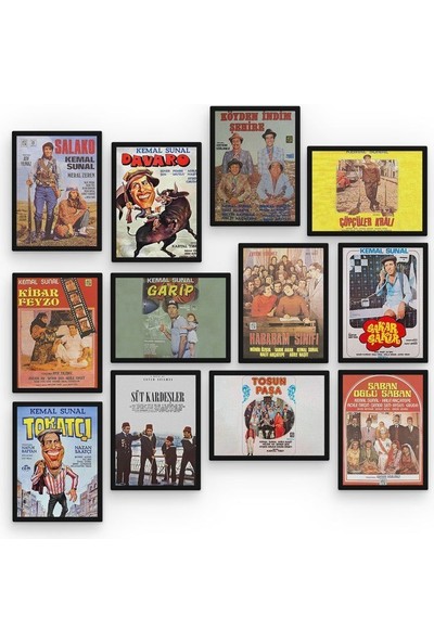 Kemal Sunal 12 Parça Mdf TABLOTGTB1264