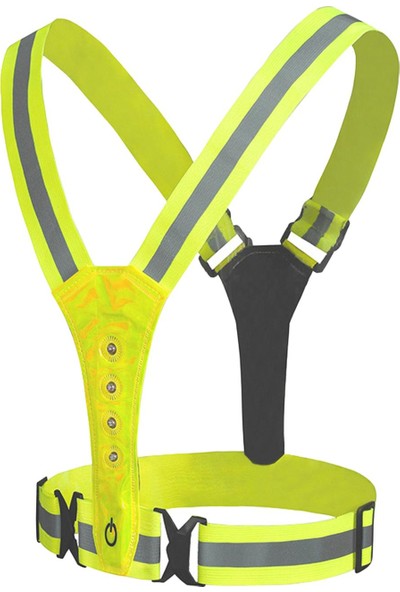 Erkekler Kadınlar Için LED Yansıtıcı Yelek Gece Koşu Yürüyüş Bisiklet Spor Yürüyüşü Erkekler Kadınlar Için LED Yansıtıcı Yelek Gece Koşu Yürüyüş Bisiklet Spor Yürüyüşü