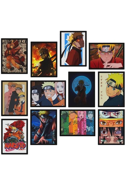 Naruto 12 Parça Mdf TABLOZLLTB212