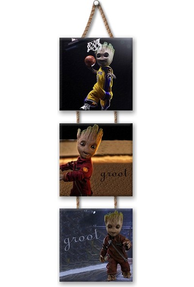 Groot 3 Parça Ipli Mdf TABLOTLH1018 Groot 3 Parça Ipli Mdf TABLOTLH1018