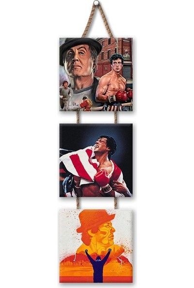 Rocky 3 Parça Ipli Mdf TABLOTLH1107