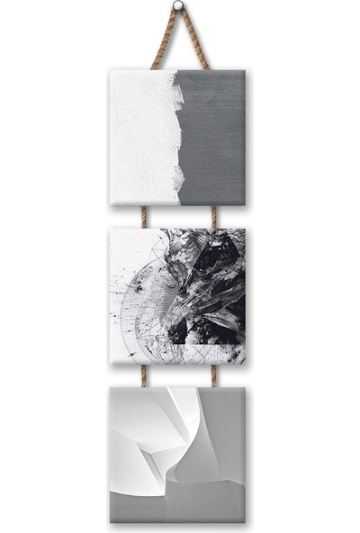 Gri 3 Parça Ipli Mdf TABLOTLH2717