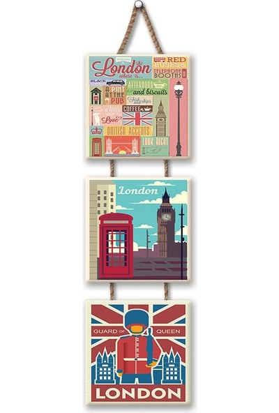 Londra 3 Parça Ipli Mdf TABLOTLHT267