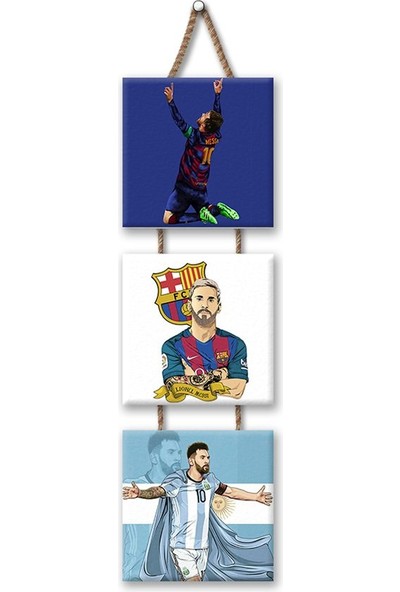 Messi 3 Parça Ipli Mdf TABLOTLHT277