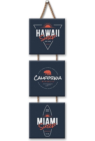 America 3 Parça Ipli Mdf TABLOTLHT245