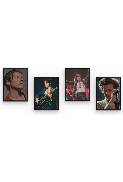 Harry Styles 4 Parça Mdf TABLOSLA469
