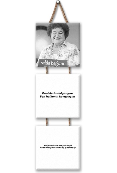 Selda Bağcan 3 Parça Ipli Mdf TABLOTLH2734