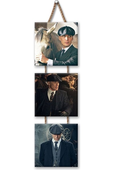 Thomas Shelby 3 Parça Ipli Mdf TABLOTLH2683 Thomas Shelby 3 Parça Ipli Mdf TABLOTLH2683