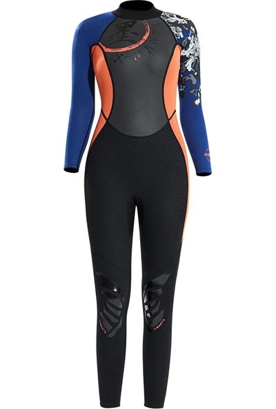Kadınlar Günü 3mm Dalış Wetsuit Tek Parça Uzun Kollu Islak Suit Tulum L Kadınlar Günü 3mm Dalış Wetsuit Tek Parça Uzun Kollu Islak Suit Tulum L