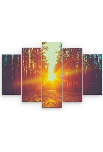 Günbatımı 5 Parça Mdf TABLOTGTB558