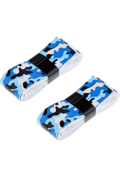 Antislip Camo Tennis Badminton Yarasa Raket Overgrip Squash Kolu Kavrama Bant D Mavi ve Beyaz Antislip Camo Tennis Badminton Yarasa Raket Overgrip Squash Kolu Kavrama Bant D Mavi ve Beyaz