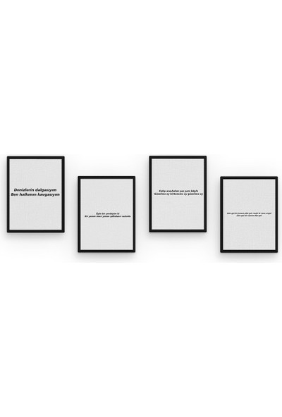 Selda Bağcan 4 Parça Mdf TABLOSLA540
