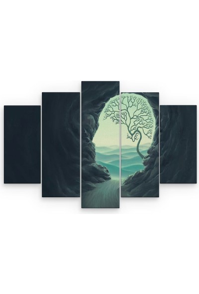 Mağara Insan 5 Parça Mdf TABLOTGTB1130