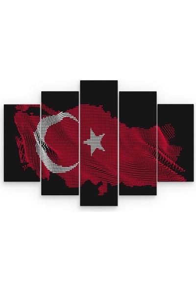 Türkiye Haritası 5 Parça Mdf TABLOTGTB1053