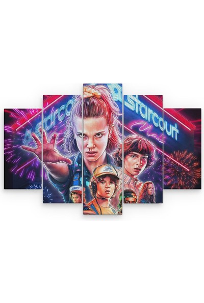 Stranger Things 5 Parça Mdf TABLONHL159 Stranger Things 5 Parça Mdf TABLONHL159