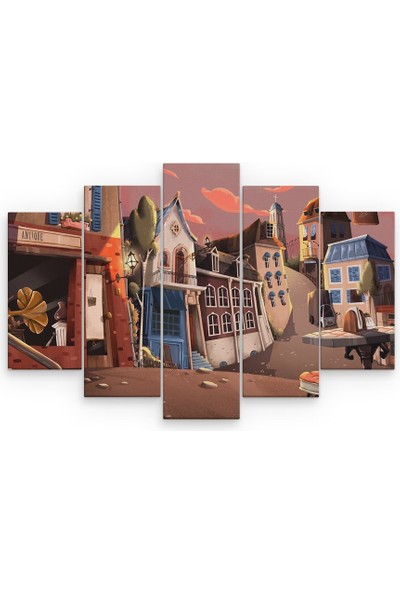 City 5 Parça Mdf TABLONHL316 City 5 Parça Mdf TABLONHL316
