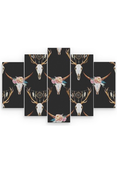 Kuru Kafa Geyik 5 Parça Mdf TABLONHL158