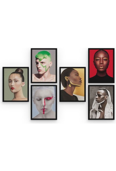 Farklı Yüzler 6 Parça Mdf TABLOGMZ418