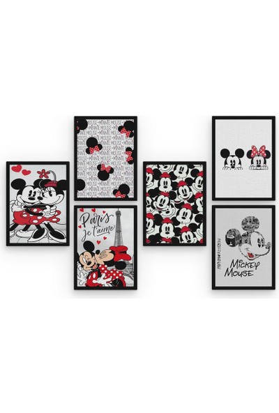 Mickey Mouse 6 Parça Mdf TABLOGMZ475