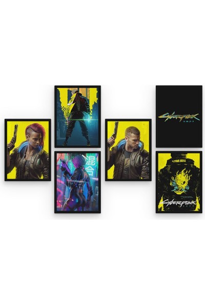 Cyberpunk 6 Parça Mdf TABLOGMZ448