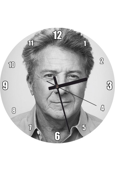 Cakatablo Dustin Hoffman Görseli Duvar Saati (Çap 30X30 Cm) Cakatablo Dustin Hoffman Görseli Duvar Saati (Çap 30X30 Cm)