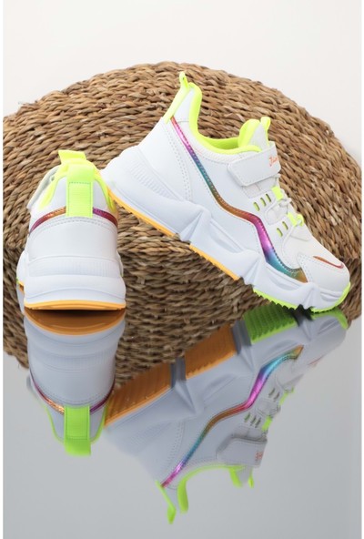 Jump Kidessa 1194-27225 Anatomik Unisex Çocuk Spor Ayakkabı - NKT01194-BEYAZ Yeşil-27 Jump Kidessa 1194-27225 Anatomik Unisex Çocuk Spor Ayakkabı - NKT01194-BEYAZ Yeşil-27