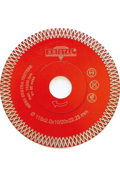 Kristal Mesh Turbo Testere 115MM Ultra Ince Kristal Mesh Turbo Testere 115MM Ultra Ince