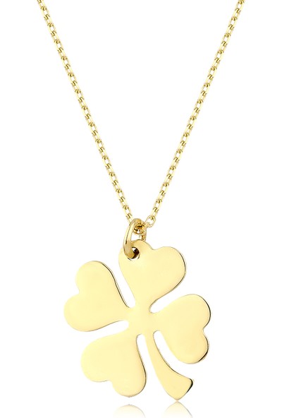 Jival Altın Yonca Kolye