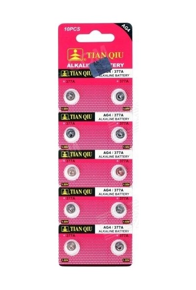 Alife Tıanqıu Ag4 LR626/377 Alkalin 10'lu Düğme Pil Alife Tıanqıu Ag4 LR626/377 Alkalin 10'lu Düğme Pil