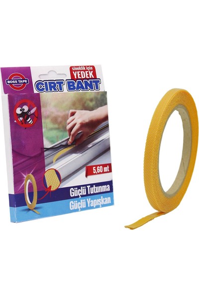 Boss Tape Sineklik Yedek Cırt Bant 5,6mt Boss Tape Sineklik Yedek Cırt Bant 5,6mt