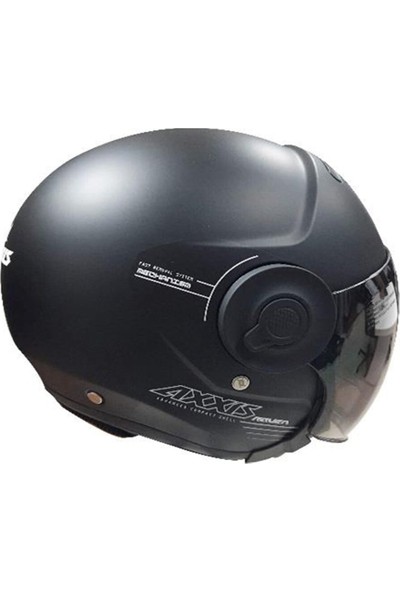 Axxıs Axxis Raven Sv Solid Matt Black Güneş Vizörlü Yarım Motosiklet Kaskı Axxıs Axxis Raven Sv Solid Matt Black Güneş Vizörlü Yarım Motosiklet Kaskı