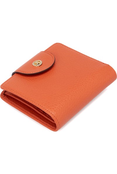 Tergan Turuncu Deri Kadın Cüzdanı 05674H67