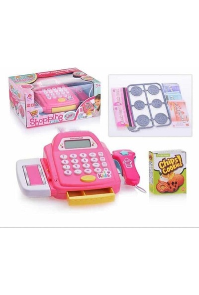 Duman Sesli Pilli Mikrofonlu Yazarkasa Pembe Duman Sesli Pilli Mikrofonlu Yazarkasa Pembe