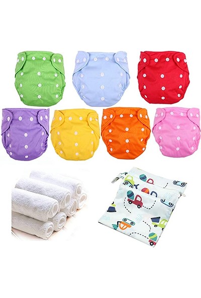 7 Li Yıkanabilir Bebek Bezi