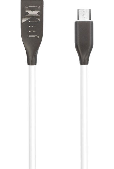 Micro Girişli Uyumlu Kırılmaz Silikon Micro USB Beyaz Şarj ve Data Kablosu - 1mt Micro Girişli Uyumlu Kırılmaz Silikon Micro USB Beyaz Şarj ve Data Kablosu - 1mt