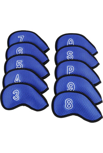 Homyl 10 Adet Golf Demir Headcover Club Kafa Kapakları 4,5,6,7,8,9, A, S, P Kulüp Koruma Mavi (Yurt Dışından) Homyl 10 Adet Golf Demir Headcover Club Kafa Kapakları 4,5,6,7,8,9, A, S, P Kulüp Koruma Mavi (Yurt Dışından)