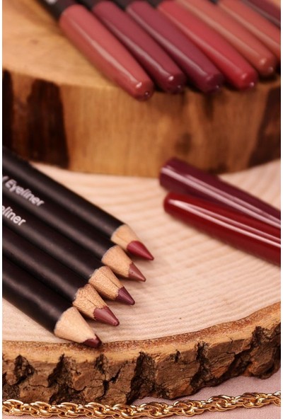 Mujgan 12'li Set Renkli Dudak Kalemi Mujgan