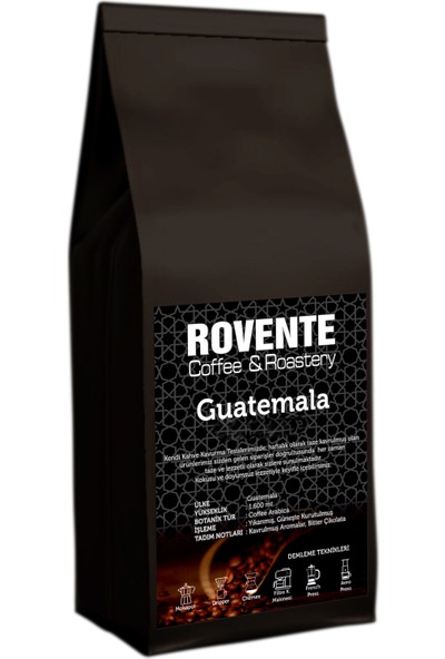 Rovente Guatemala Frenchpress Kahve 250 gr Rovente Guatemala Frenchpress Kahve 250 gr