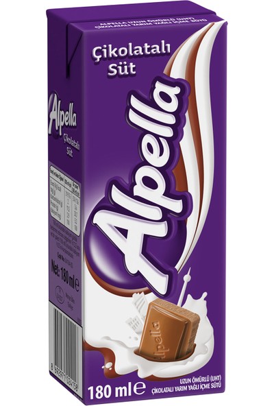 Alpella 4 Adet Alpella Çikolatalı Süt 180 ml Alpella 4 Adet Alpella Çikolatalı Süt 180 ml