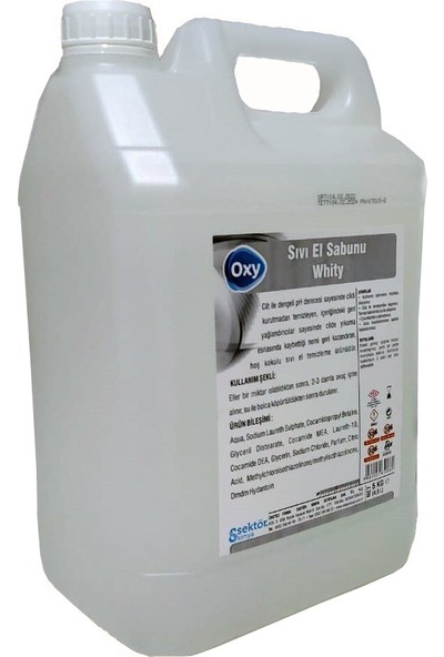 Oxy Sıvı El Sabunu Beyaz 5 Lt Oxy Sıvı El Sabunu Beyaz 5 Lt
