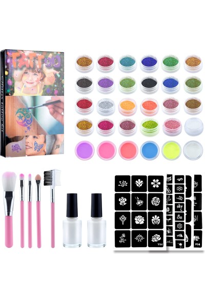 Charge Geçici Glitter Dövme Seti Charge Geçici Glitter Dövme Seti