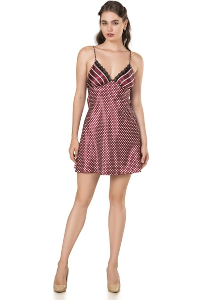 Kadın Saten Kısa Gecelik MON205 Kadın Saten Kısa Gecelik MON205