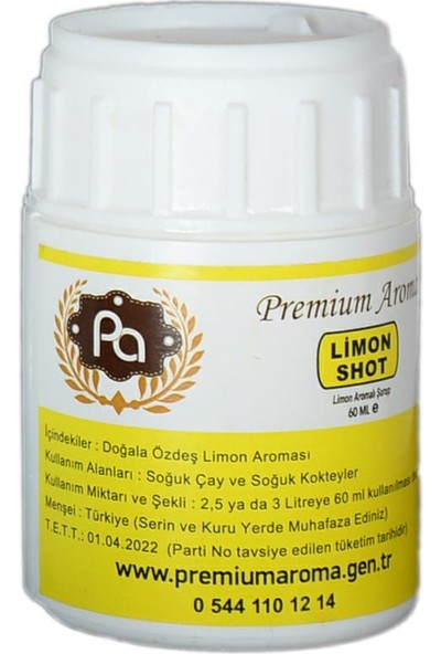 Premium Limon Aroması