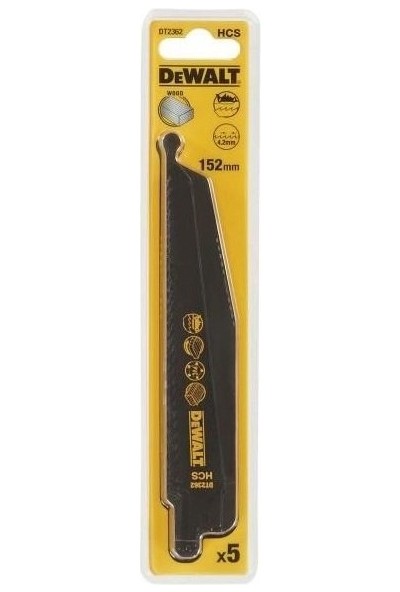 Dewalt DT2362 Ahşap Kesim Tilki Kuyruğu Testere Bıçağı 5 Adet Dewalt DT2362 Ahşap Kesim Tilki Kuyruğu Testere Bıçağı 5 Adet