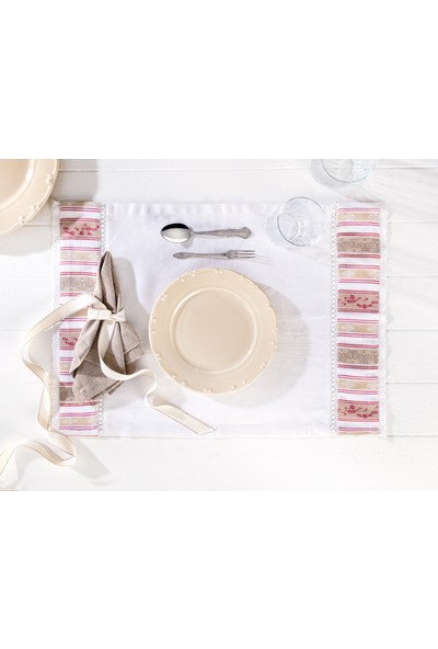 Bastien Pasta Tabağı - Krem 19 cm Bastien Pasta Tabağı - Krem 19 cm