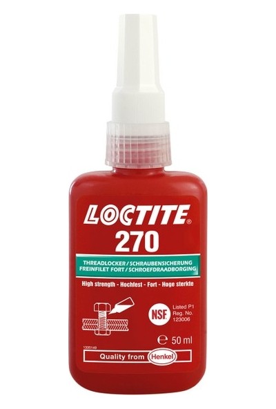 Loctite 270 Yüksek Mukavemetli Civata Sabitleyici 50ML Loctite 270 Yüksek Mukavemetli Civata Sabitleyici 50ML