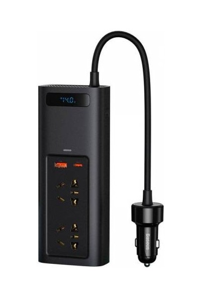 Baseus 150W Power Inverter Ac 220V Araç Içi Çakmaklık Çevirici Araç Çakmaklık Priz Dönüştürücü Baseus 150W Power Inverter Ac 220V Araç Içi Çakmaklık Çevirici Araç Çakmaklık Priz Dönüştürücü